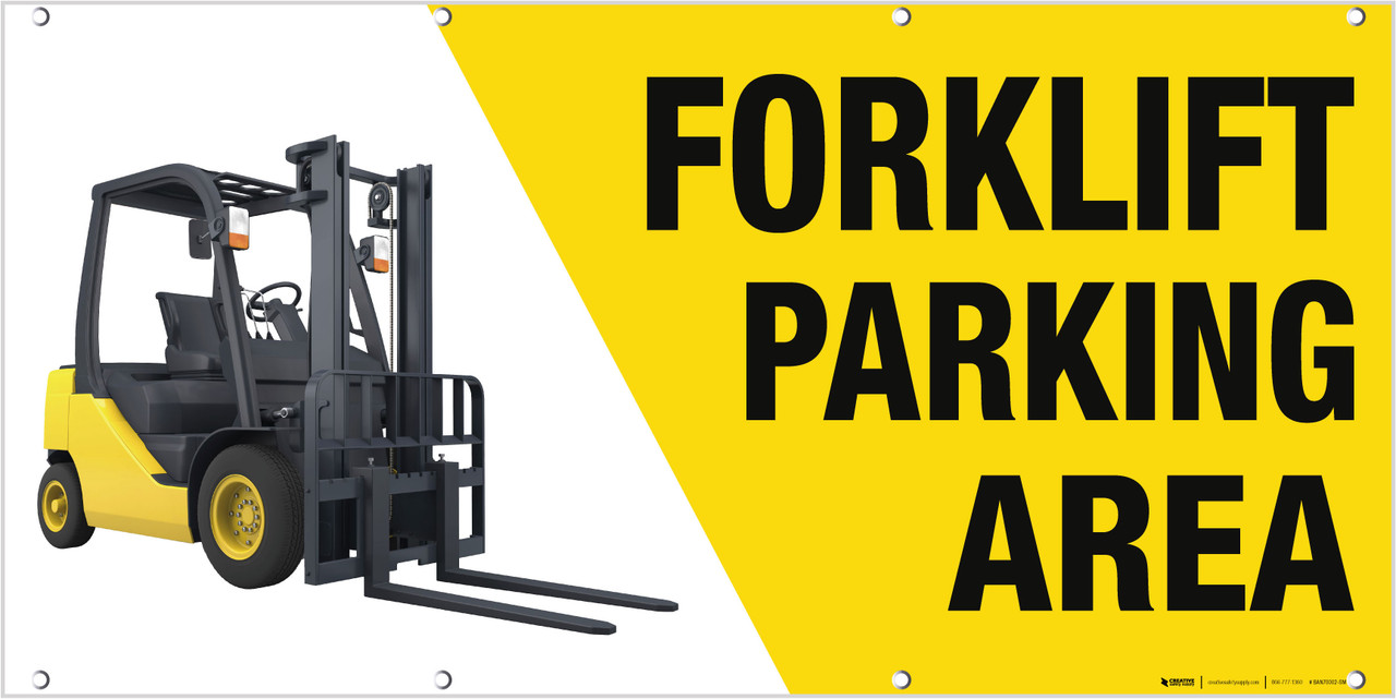 Forklift Parking Banner