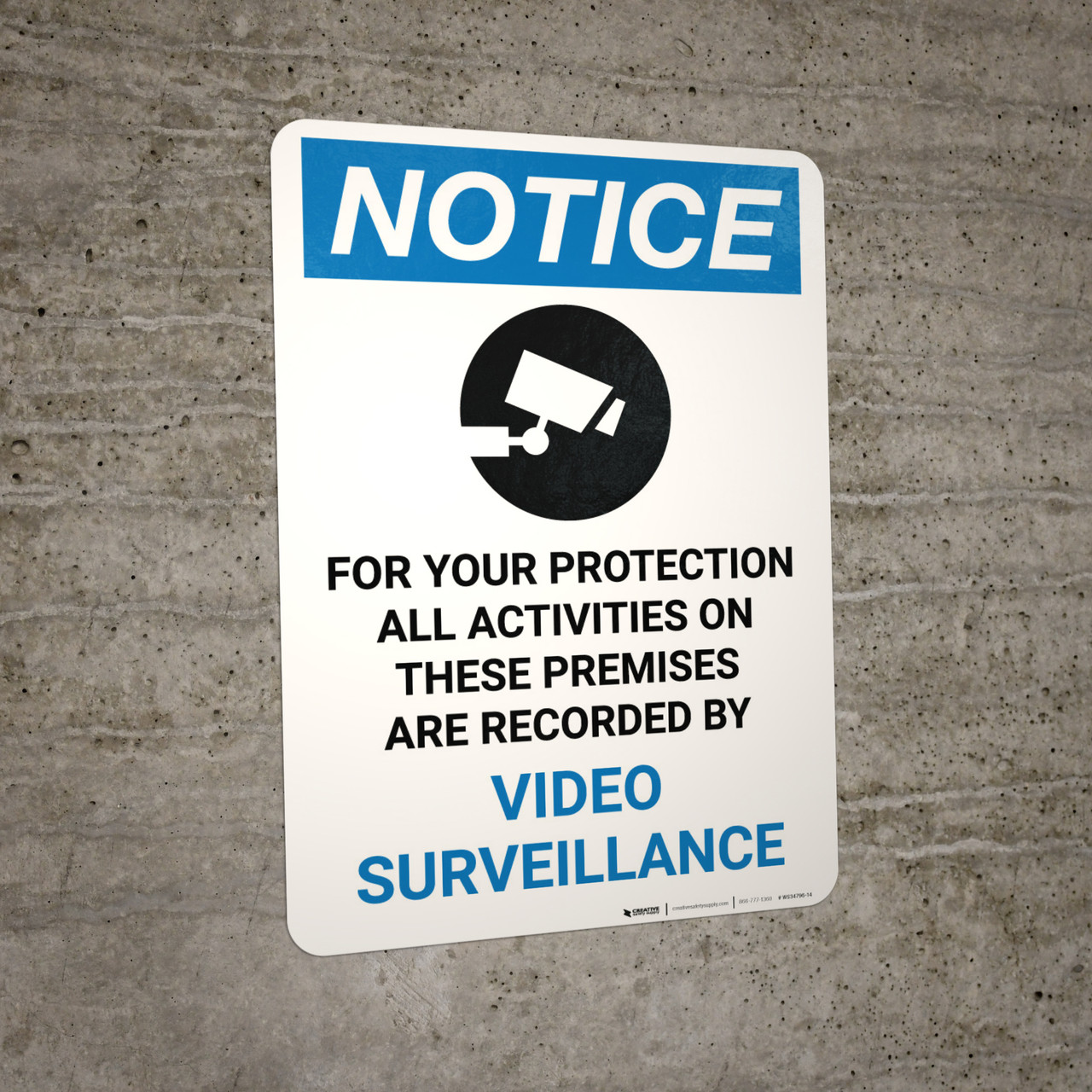 Notice: All Activities Recorded Video Surveillance Video Camera Icon ...