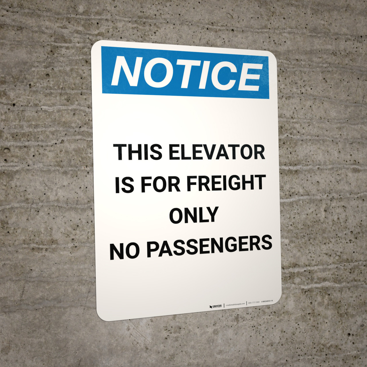 Notice: Electrical Room No Storage Permitted - Portrait Wall Sign ...