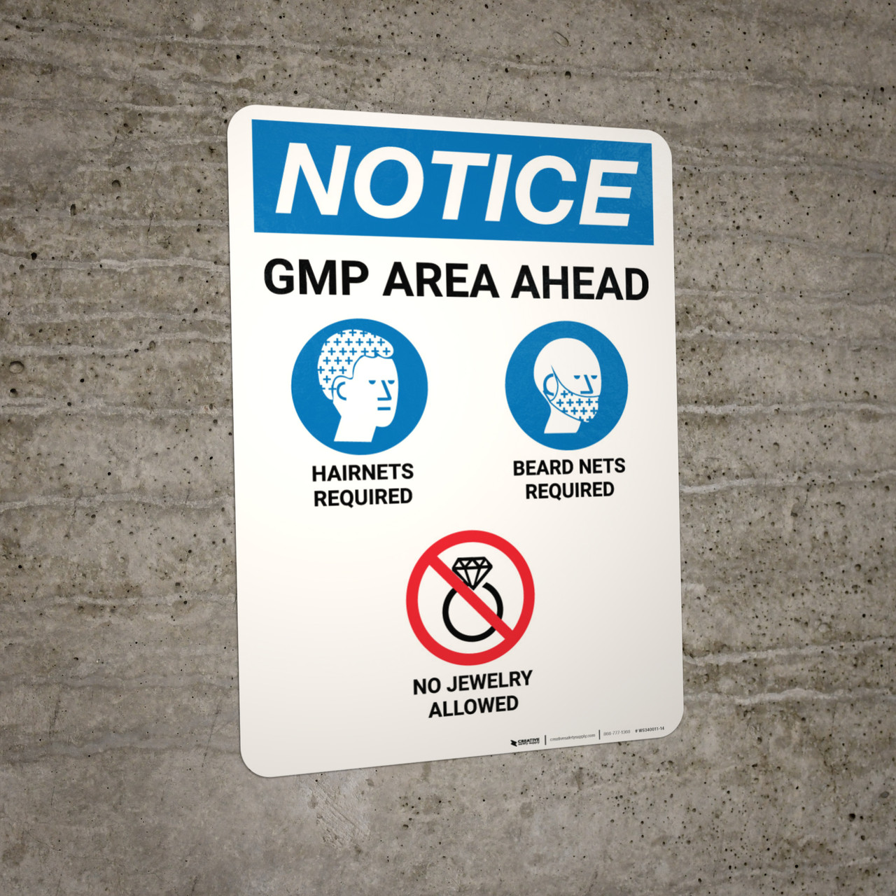 Notice: Gates Must Be Closed After Entry Or Exit - Portrait Wall Sign