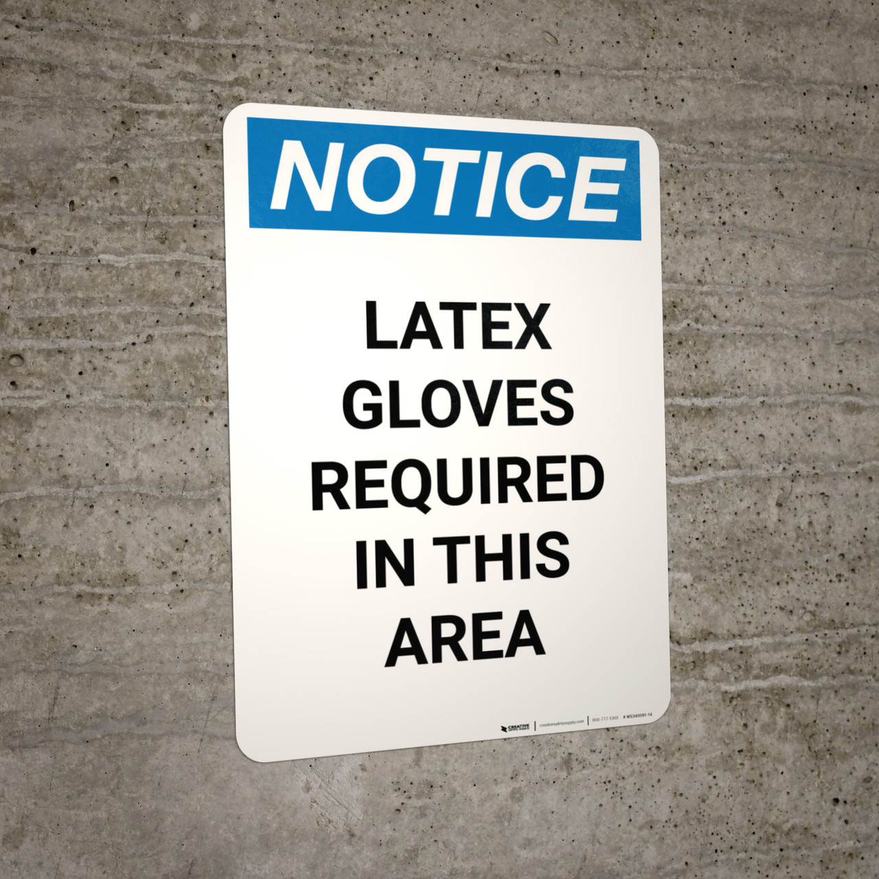 Notice: Lead Acid Batteries Should be Charged - Portrait Wall Sign ...