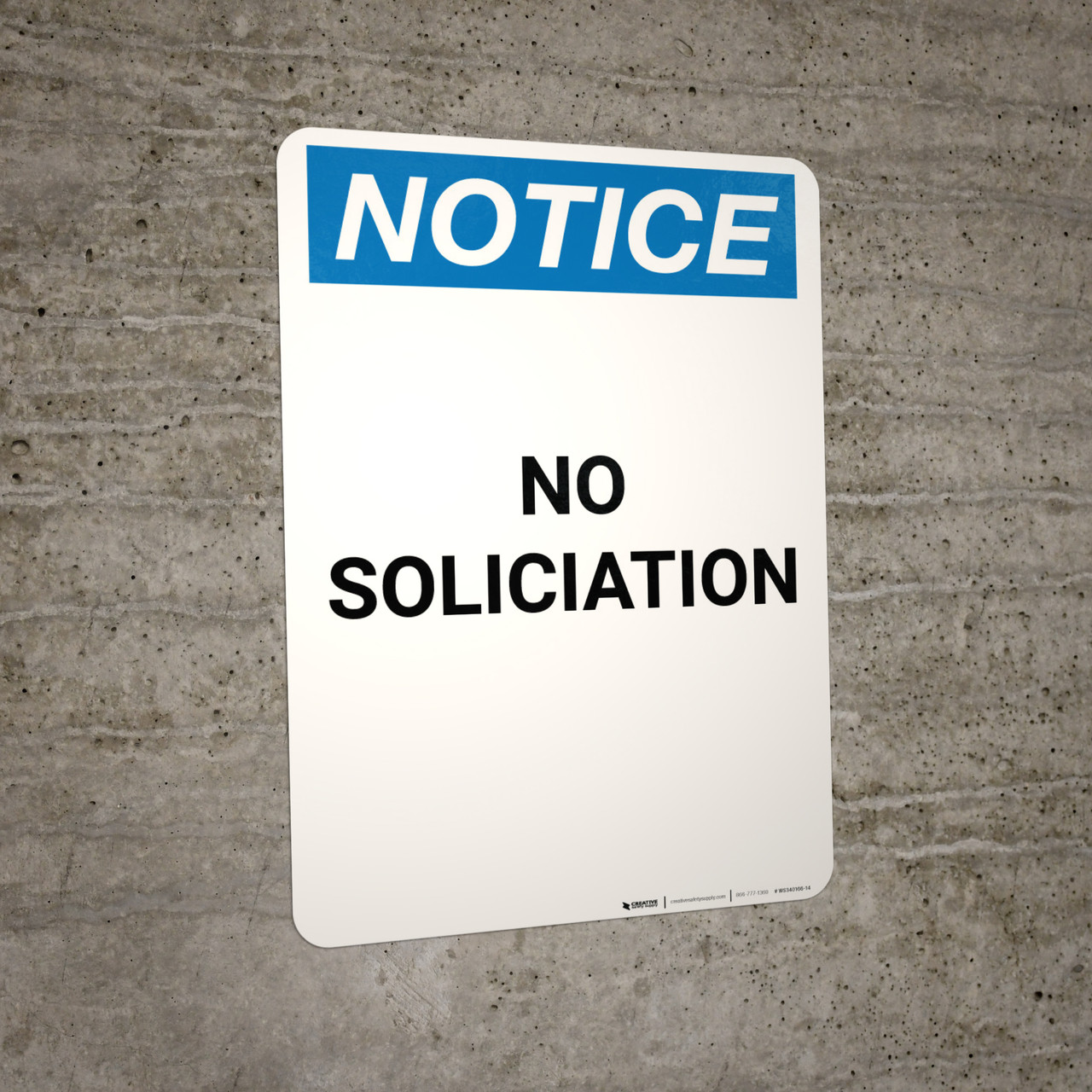 Notice: No Storage Above - Portrait Wall Sign | Creative Safety Supply