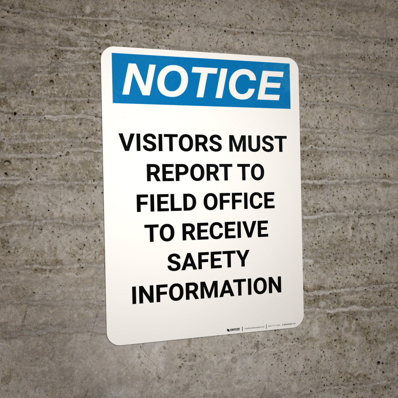 Notice: Out Of Service - Portrait Wall Sign