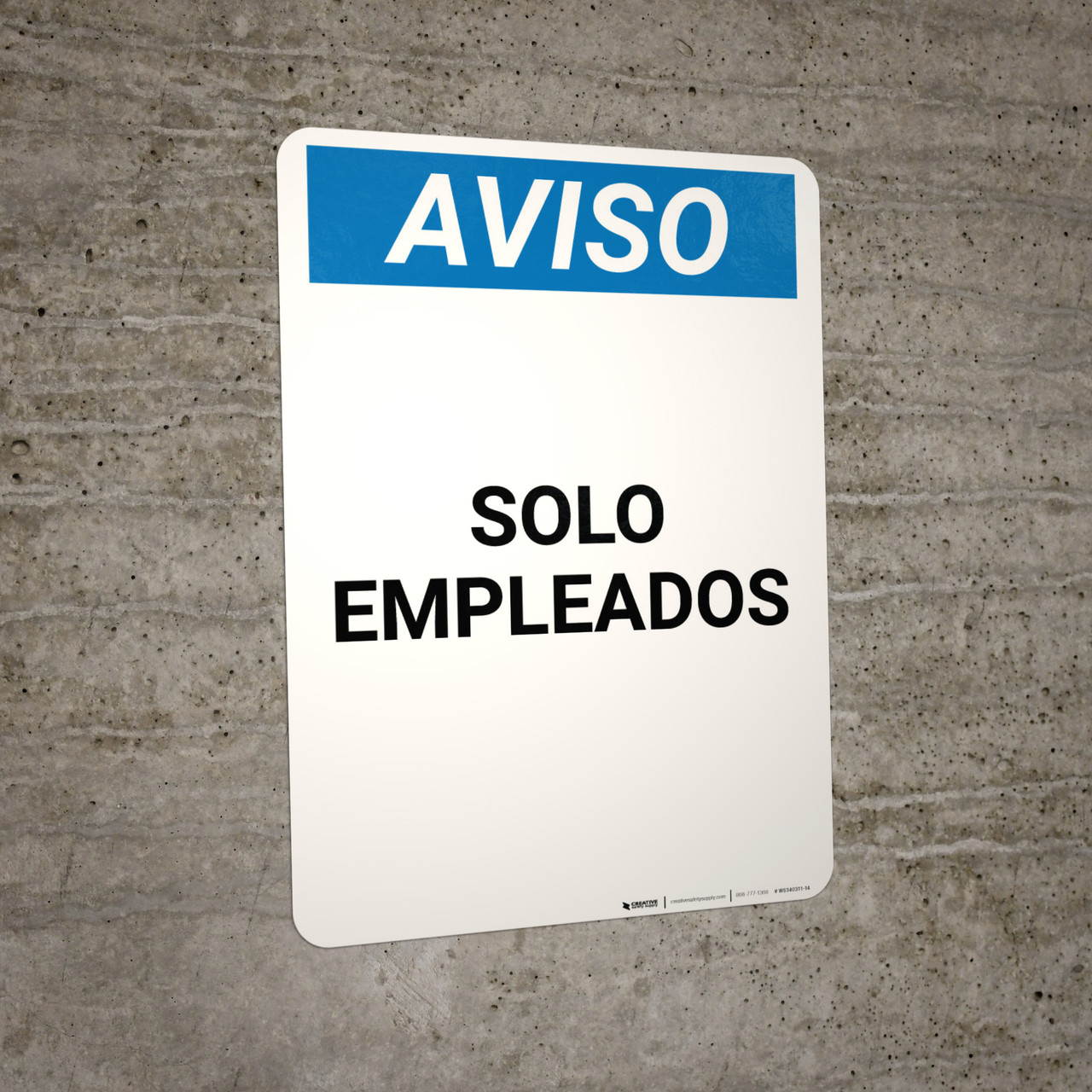 Notice: Spill Sorbent Storage ANSI with Icon - Portrait Wall Sign