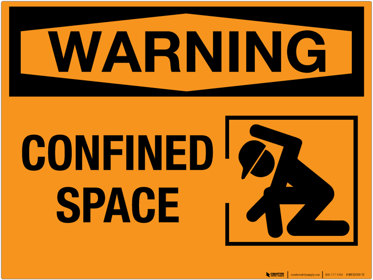 Warning Confined Space Wall Sign warning-confined-space-wall-sign