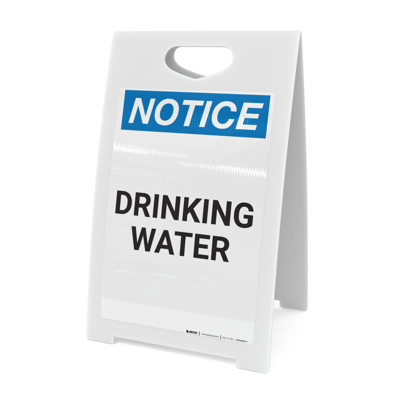 Notice: Drinking Water - A-Frame Sign