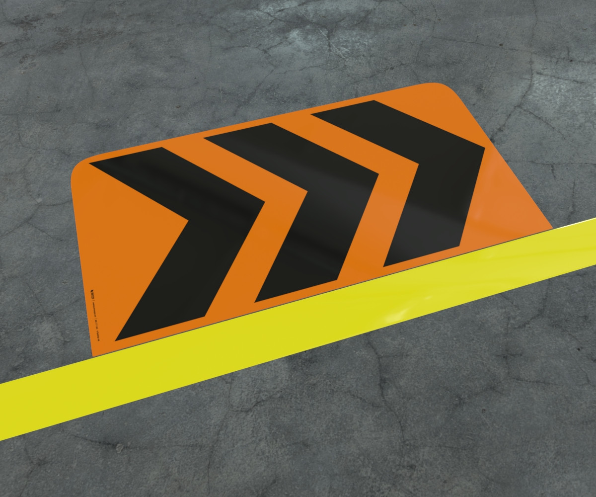 Chevron - Floor Marking Sign