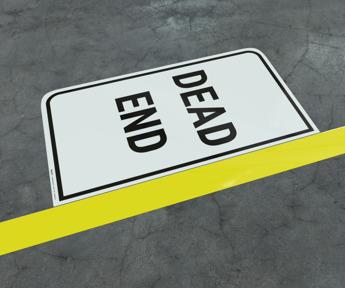 Dead End - Floor Marking Sign | Creative Safety Supply