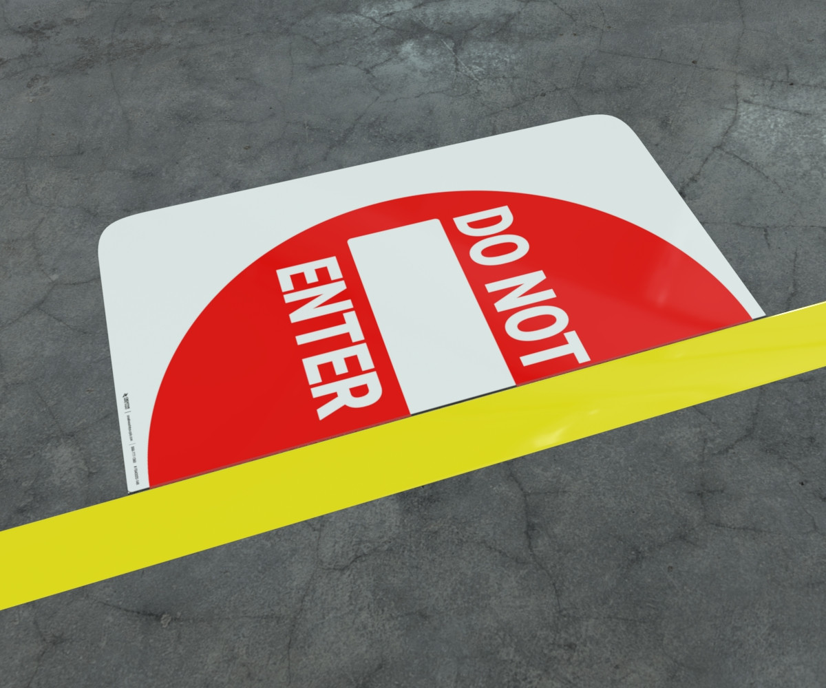Do Not Enter - Floor Marking Sign | Creative Safety Supply