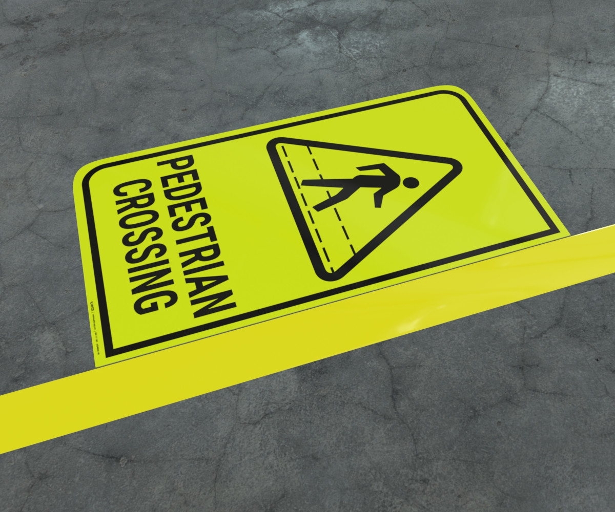 Pedestrian Crossing - Floor Marking Sign | Creative Safety Supply