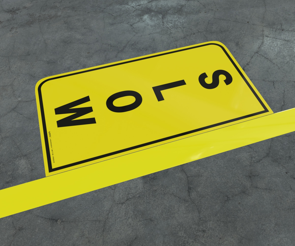 Slow - Floor Marking Sign