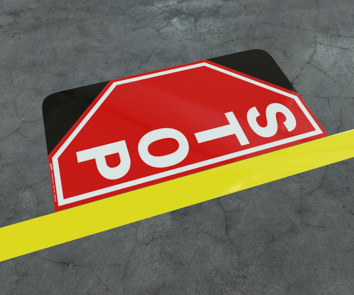 Stop - Floor Marking Sign