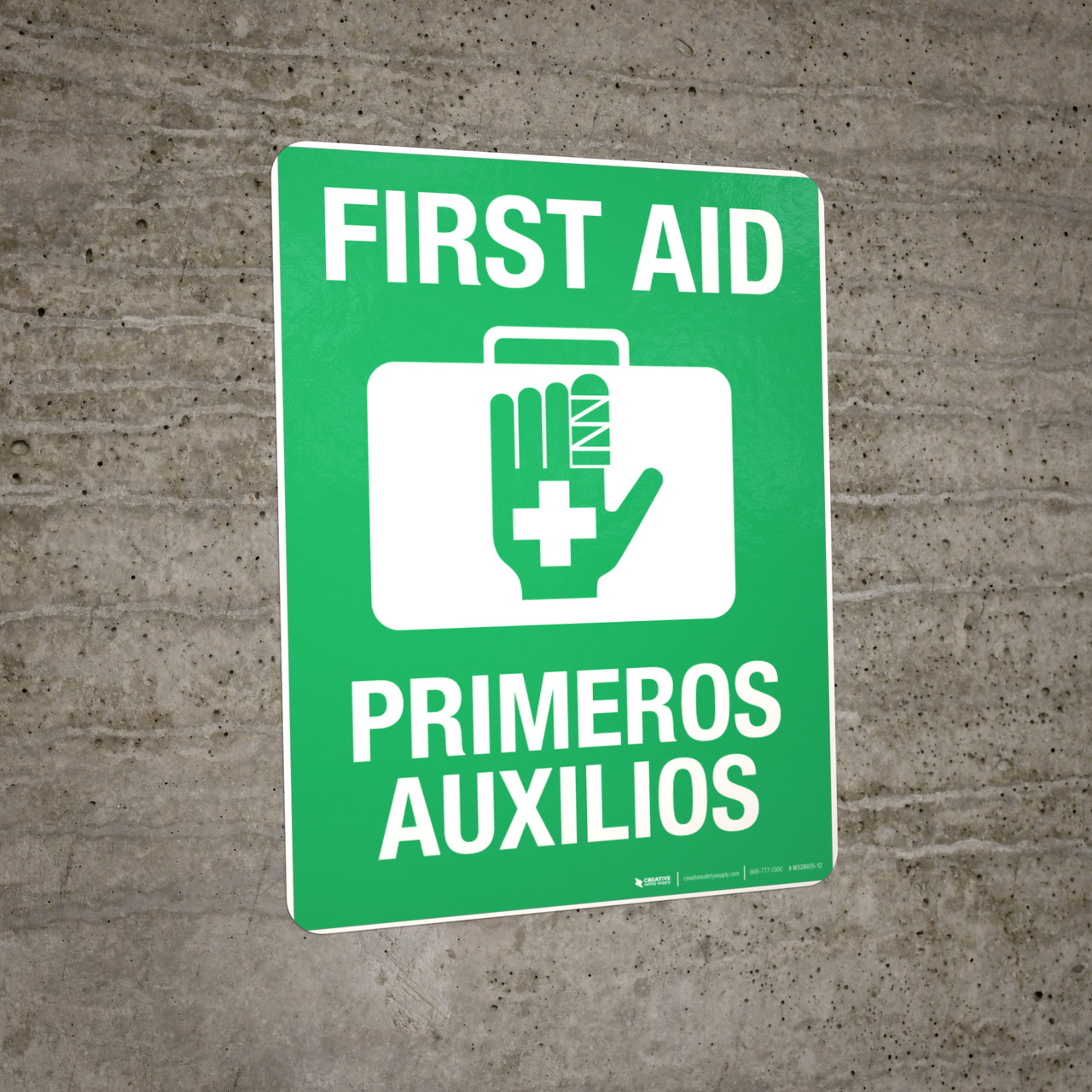 First Aid (Bilingual Spanish) - Wall Sign