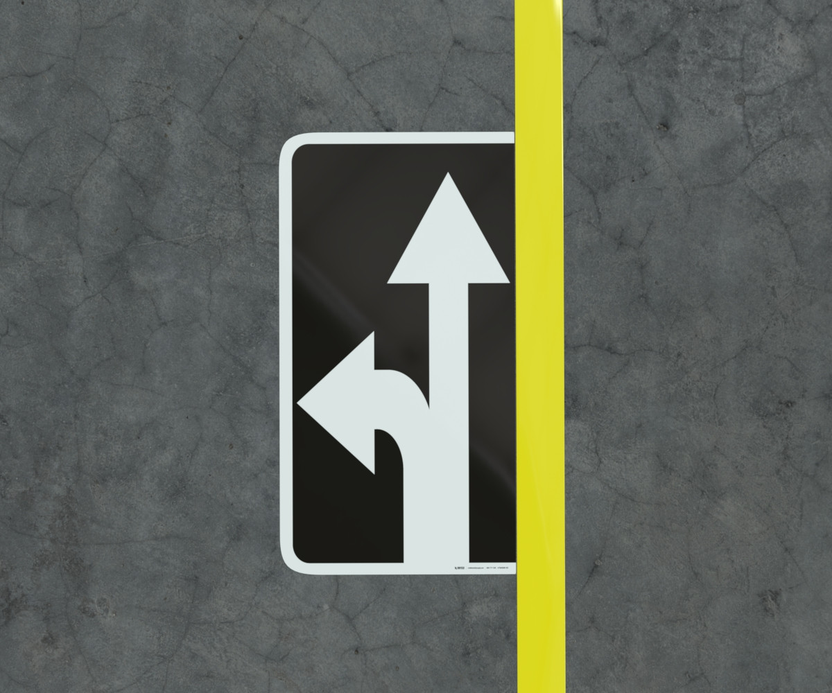 Straight Left - Floor Marking Sign | Creative Safety Supply