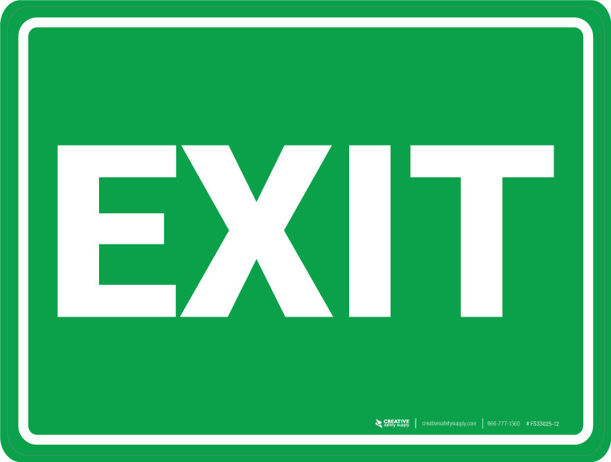 Exit - Floor Marking Sign | Creative Safety Supply