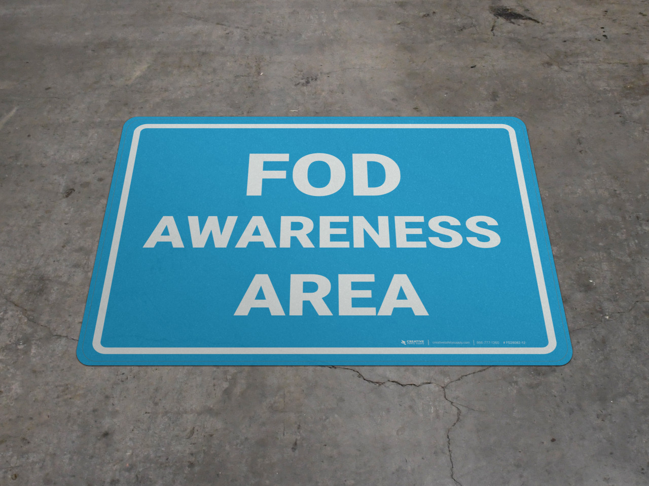 FOD Awareness Area - Floor Marking Sign
