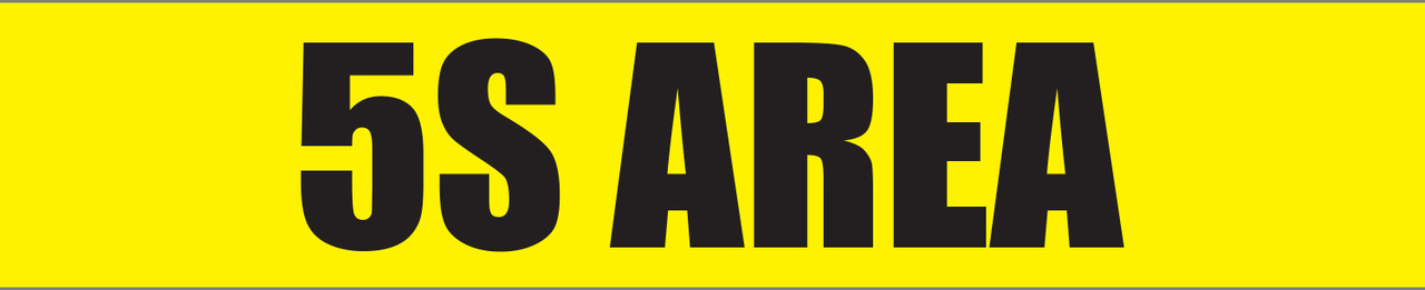5S Area - Inline Printed Floor Marking Tape | Creative Safety Supply