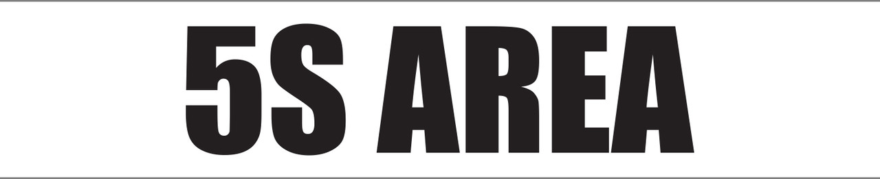 5S Area - Inline Printed Floor Marking Tape | Creative Safety Supply