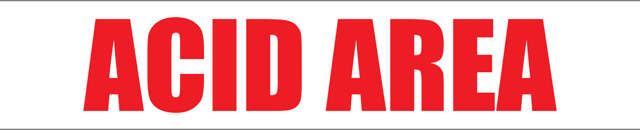Acid Area Inline Printed Floor Marking Tape