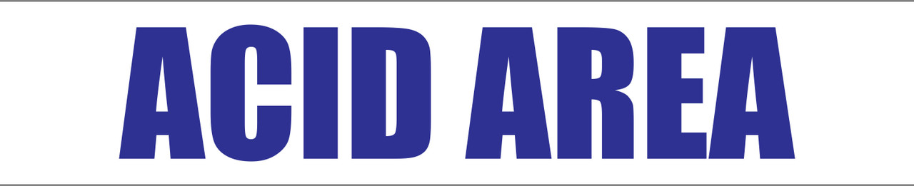 Acid Area Inline Printed Floor Marking Tape