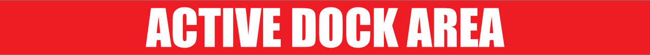 Active Dock Area - Inline Printed Floor Marking Tape | Creative Safety ...
