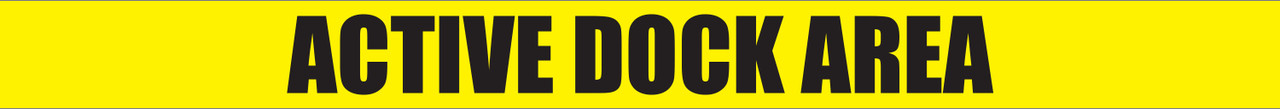 Active Dock Area - Inline Printed Floor Marking Tape | Creative Safety ...
