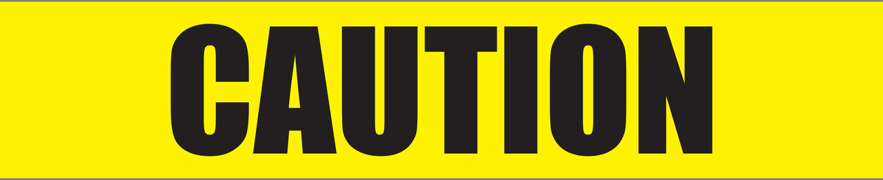 Caution Inline Printed Floor Marking Tape