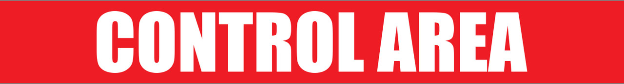 Control Area - Inline Printed Floor Marking Tape | Creative Safety Supply