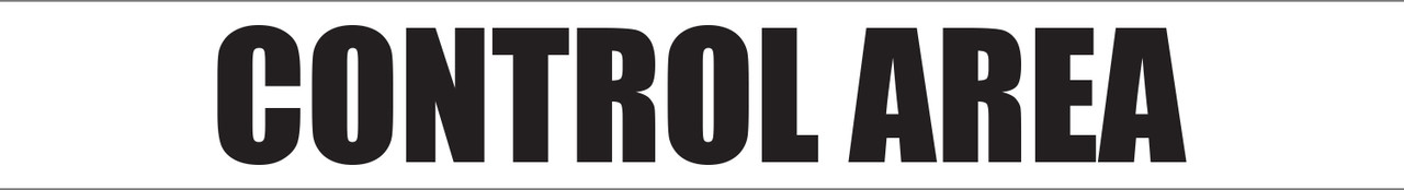 Control Area - Inline Printed Floor Marking Tape