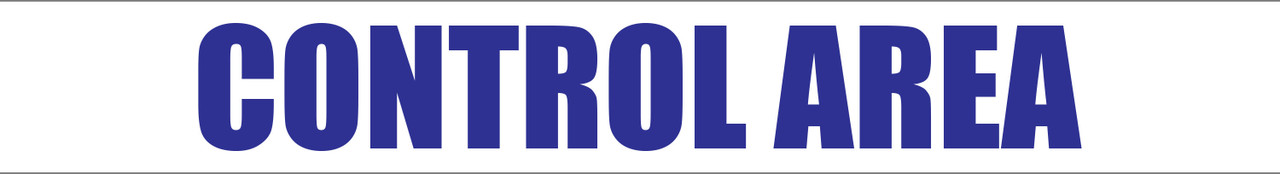 Control Area - Inline Printed Floor Marking Tape