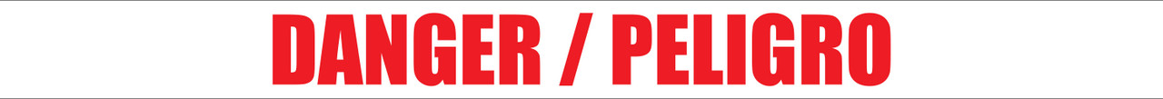 Danger / Peligro - Inline Printed Floor Marking Tape