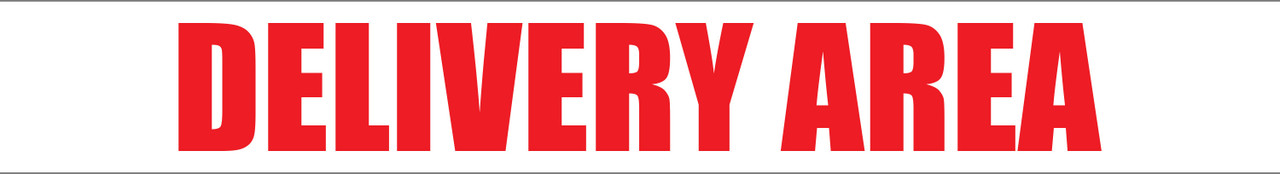 Delivery Area - Inline Printed Floor Marking Tape | Creative Safety Supply