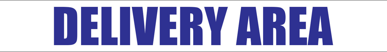 Delivery Area - Inline Printed Floor Marking Tape | Creative Safety Supply