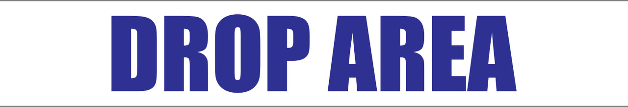 Drop Area - Inline Printed Floor Marking Tape | Creative Safety Supply