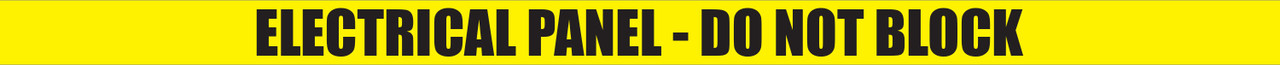 Electrical Panel Do Not Block Inline Printed Floor Marking Tape