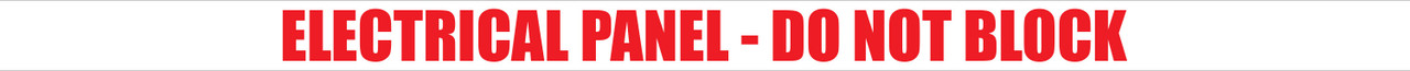 Electrical Panel Do Not Block Inline Printed Floor Marking Tape