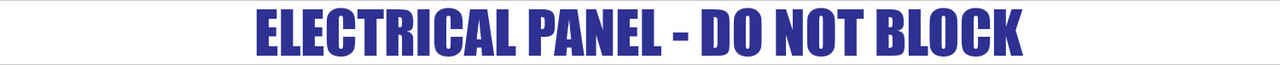 Electrical Panel Do Not Block Inline Printed Floor Marking Tape
