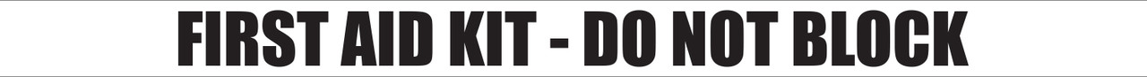 First Aid Kit Do Not Block Inline Printed Floor Marking Tape
