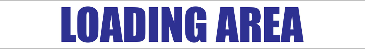 Loading Area - Inline Printed Floor Marking Tape
