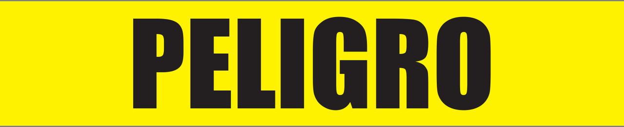 Peligro - Inline Printed Floor Marking Tape | Creative Safety Supply