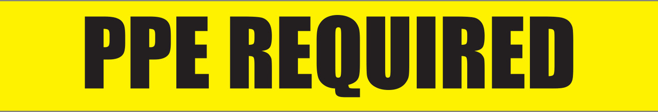 Ppe Required Inline Printed Floor Marking Tape