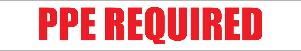 Ppe Required Inline Printed Floor Marking Tape