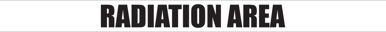 Radiation Area Inline Printed Floor Marking Tape