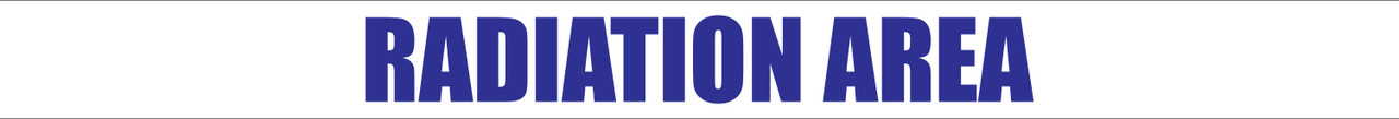 Radiation Area Inline Printed Floor Marking Tape