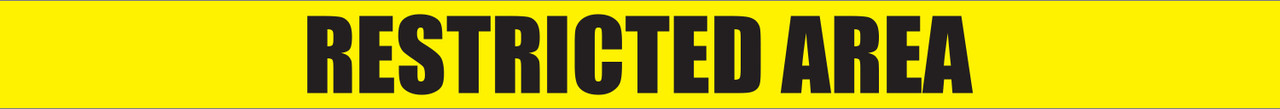 Restricted Area - Inline Printed Floor Marking Tape | Creative Safety ...