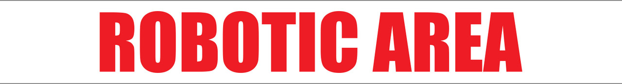 Robotic Area - Inline Printed Floor Marking Tape
