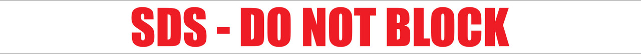 SDS - Do not block - Inline Printed Floor Marking Tape