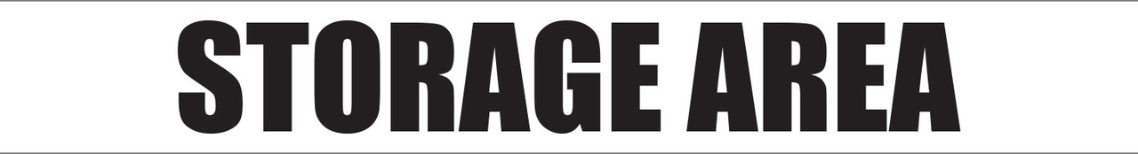Storage Area - Inline Printed Floor Marking Tape
