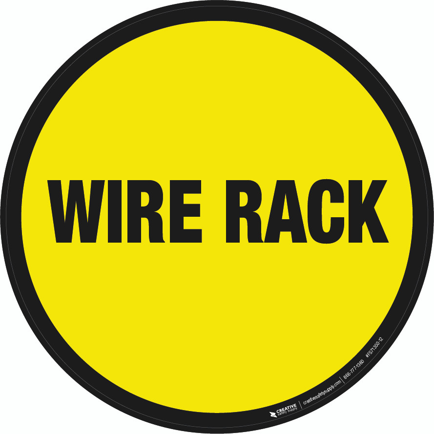 Wire Rack Floor Sign | Creative Safety Supply