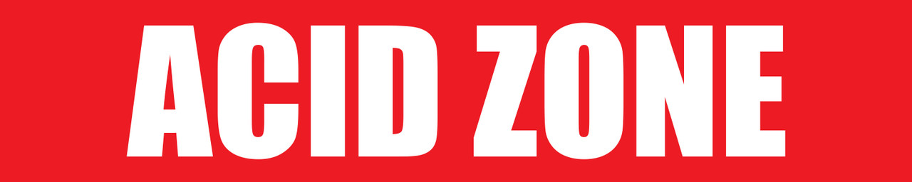 Acid Zone - Inline Printed Floor Marking Tape | Creative Safety Supply
